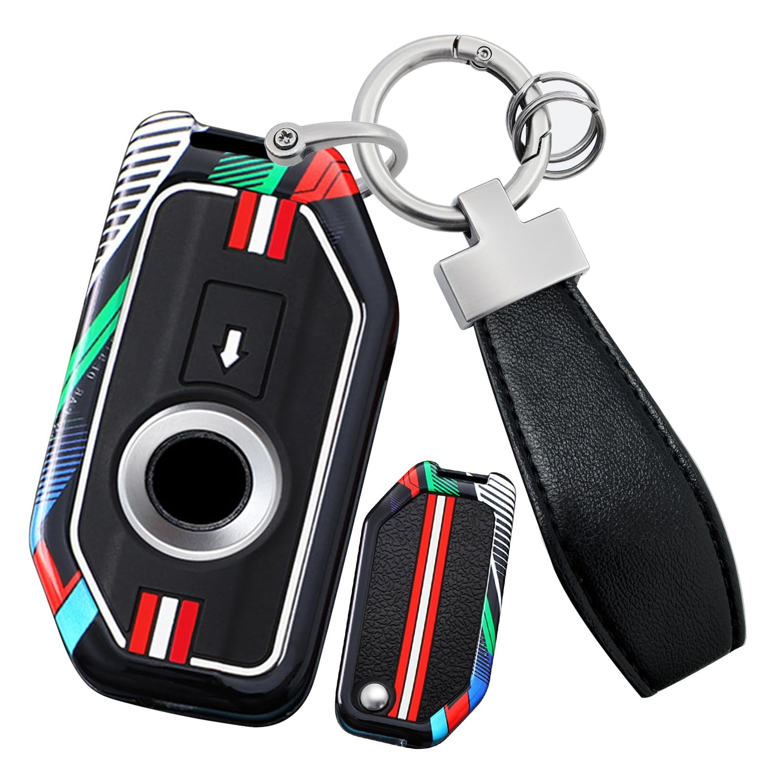 Metal Key Fob Protector Fit for BMW Motorcycle Sporty Key Case for ...