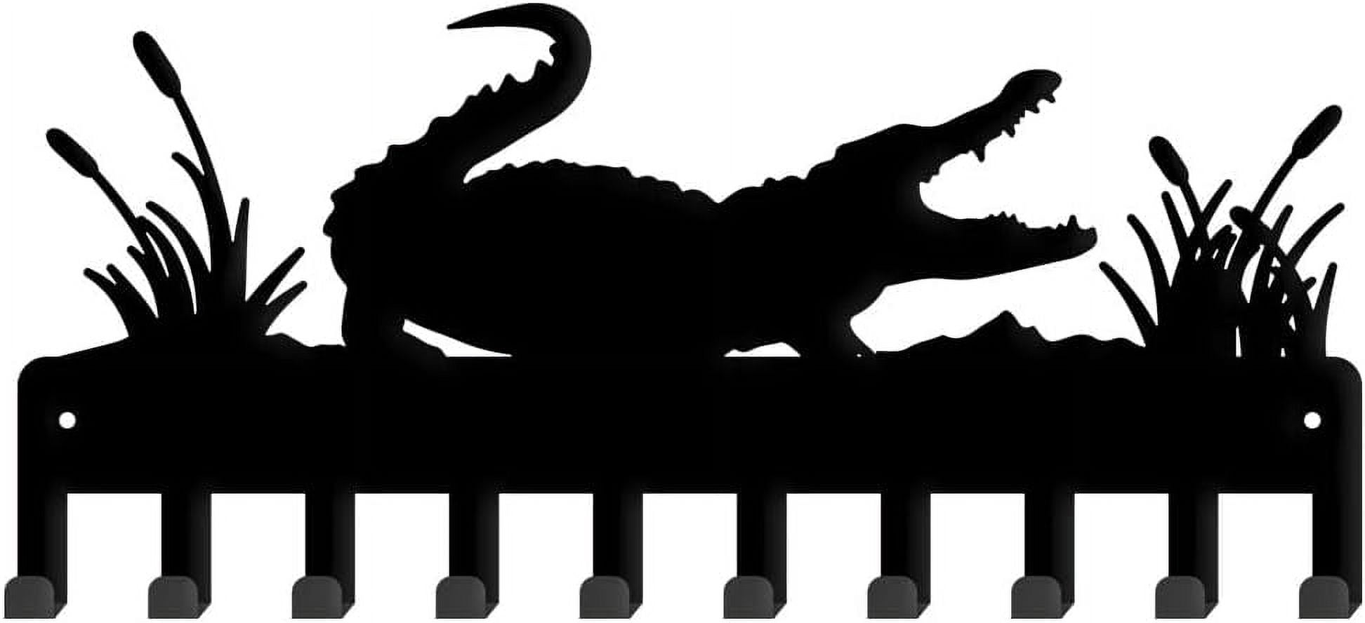 Metal Key Holder Crocodile Key Hanger with 10 Hooks Wall Key Holders ...
