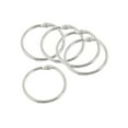 Metal Key Rings- 5 Pcs 1.5 Inches Loose Leaf Binder Keychain O Rings ...