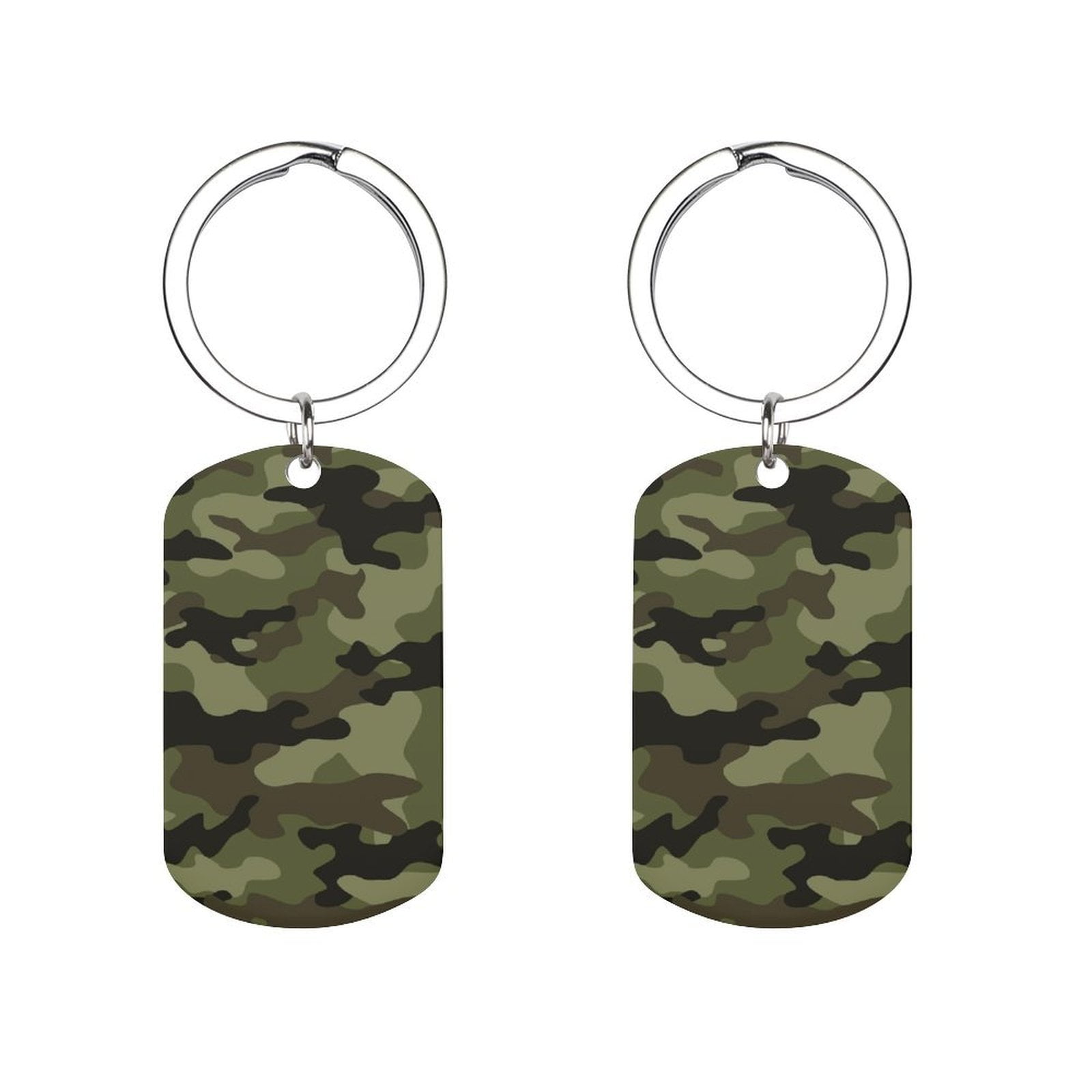 Metal Keychain 3.1×1.1in Material Solid Smooth No Trace Arc Design Used ...