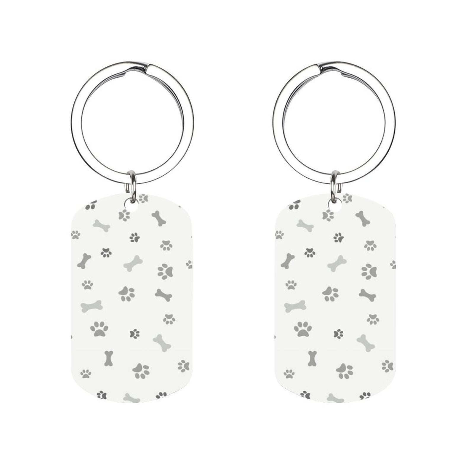 Metal Keychain 3.1×1.1in Material Solid Smooth No Trace Arc Design Used ...