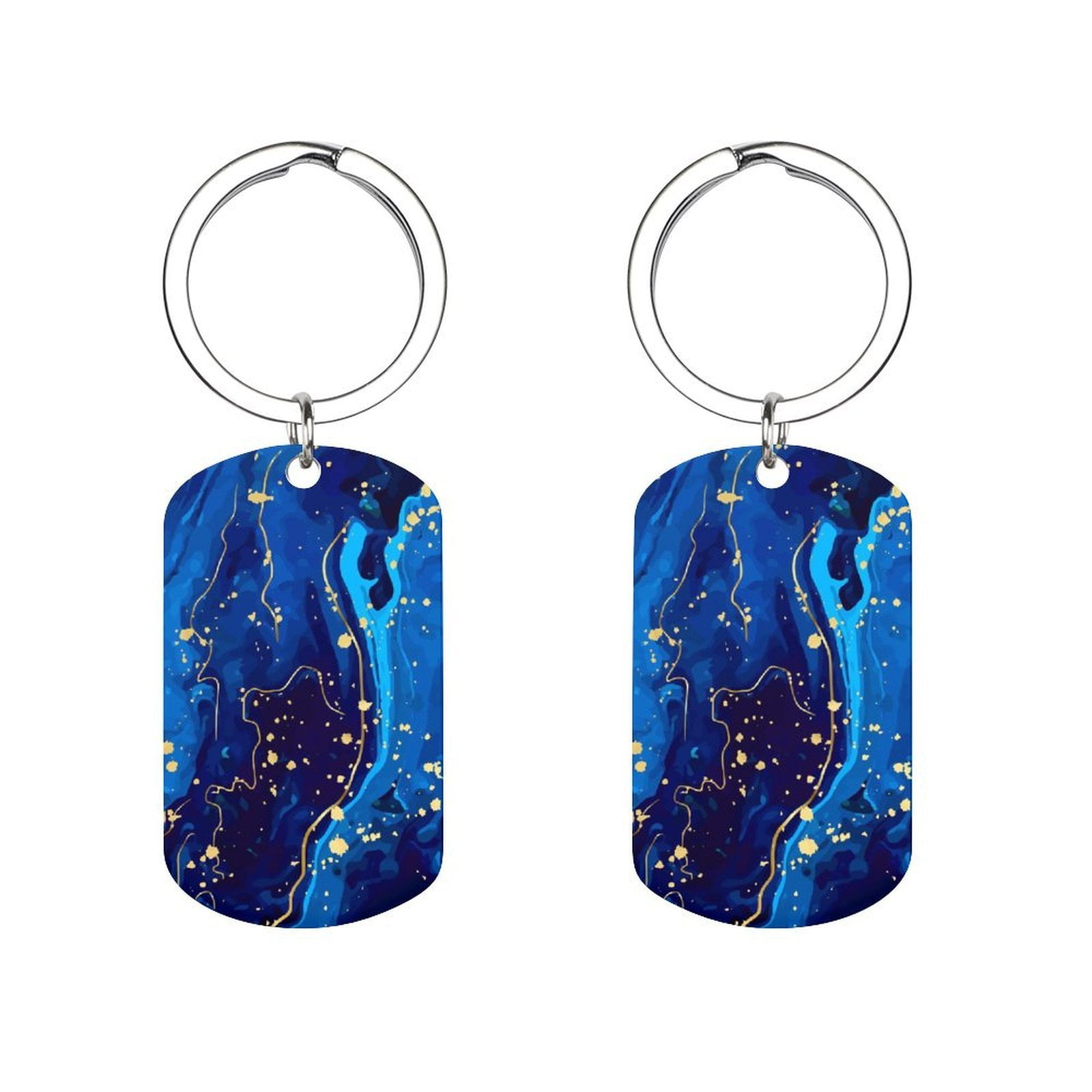 Metal Keychain 3.1×1.1in Material Solid Smooth No Trace Arc Design Used ...