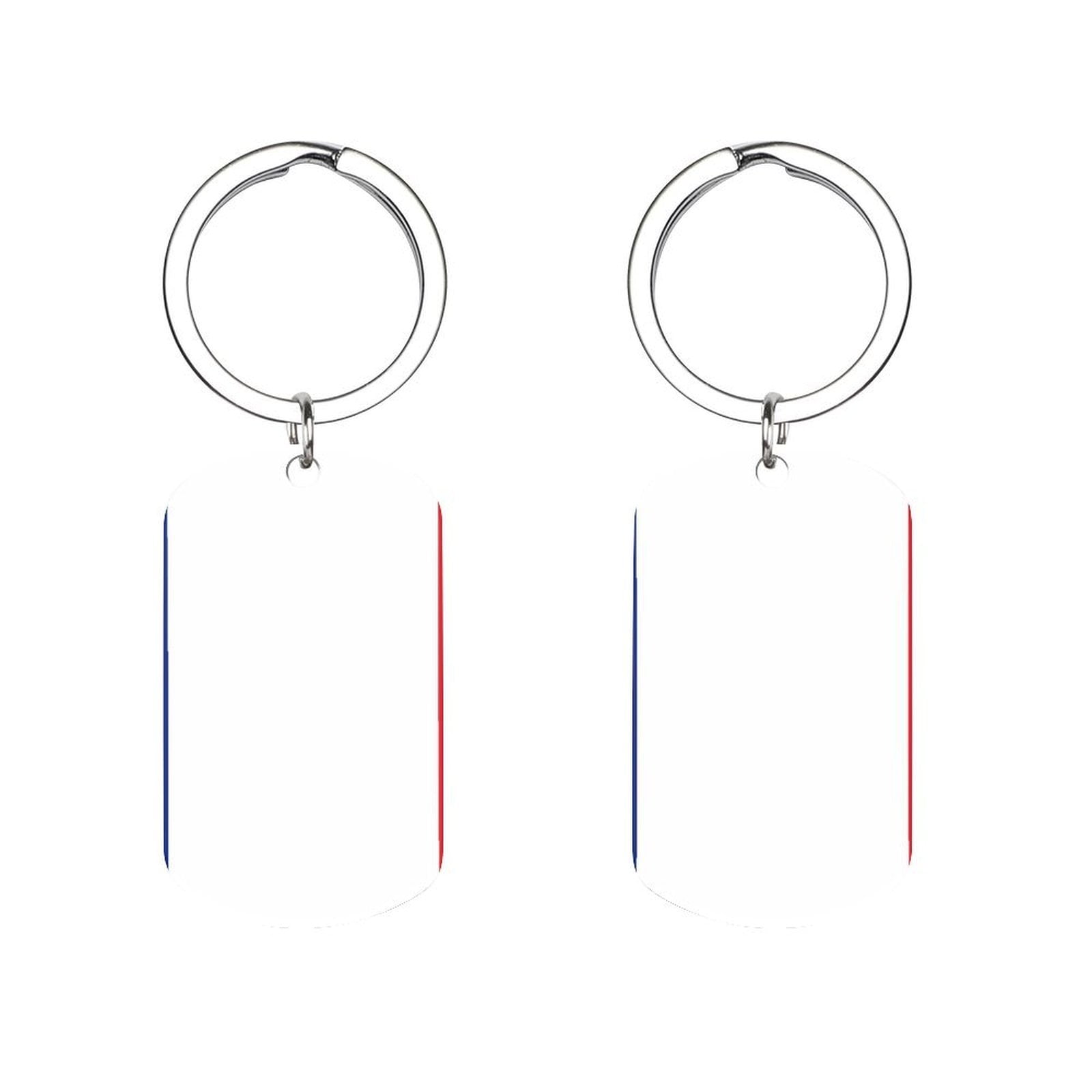 Metal Keychain 3.1×1.1in Material Solid Smooth No Trace Arc Design Used ...