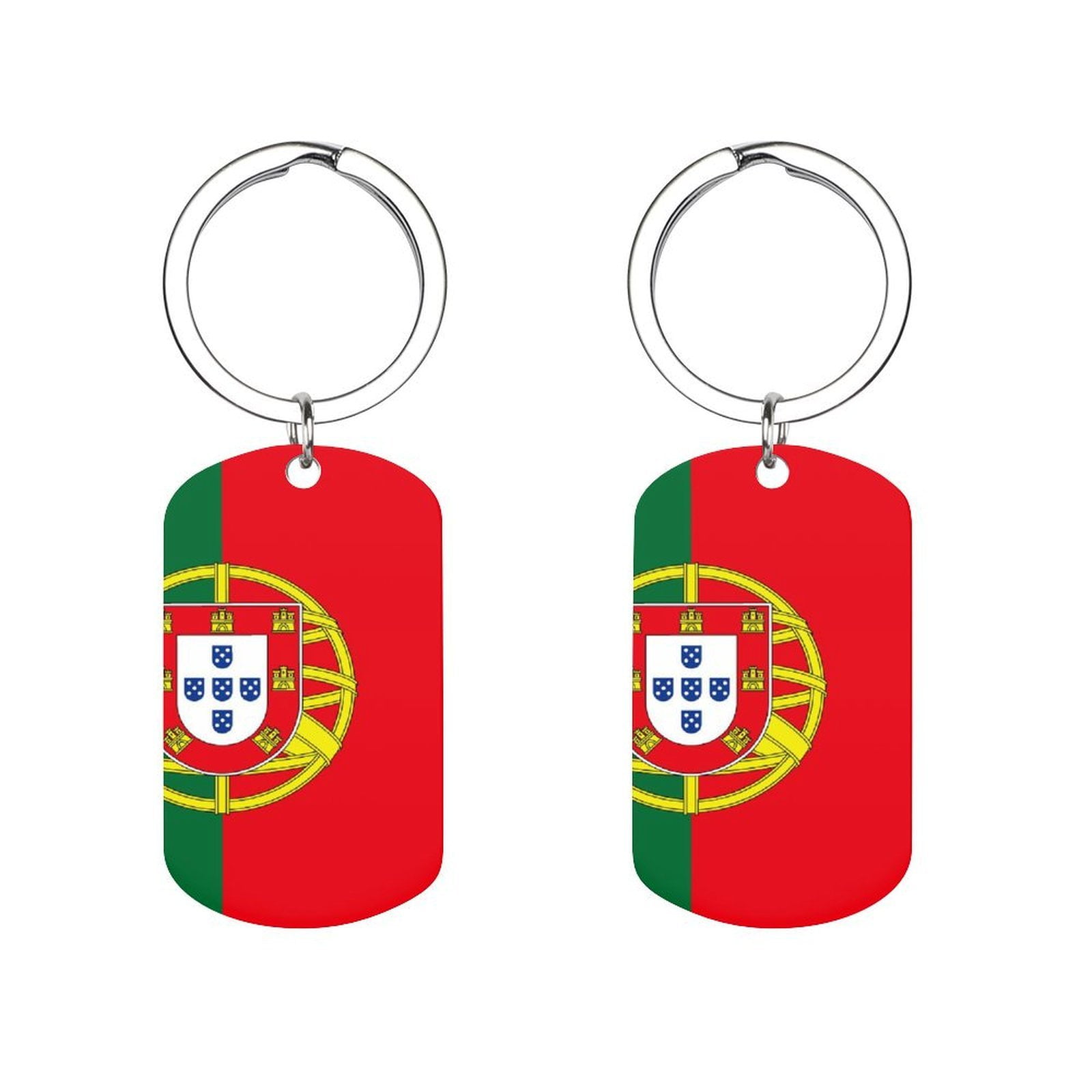 Metal Keychain 3.1×1.1in Material Solid Smooth No Trace Arc Design Used ...