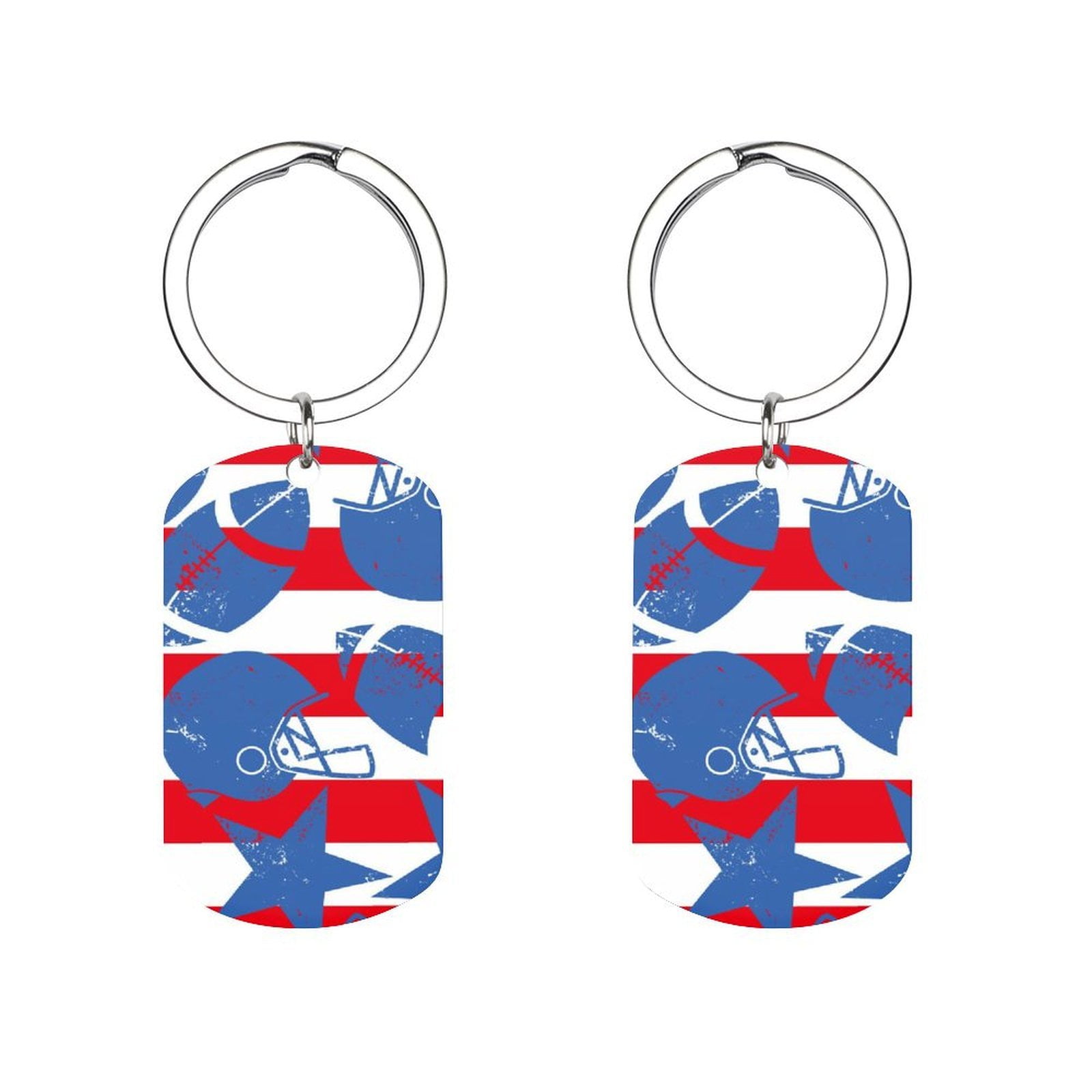 Metal Keychain 3.1×1.1in Material Solid Smooth No Trace Arc Design Used ...