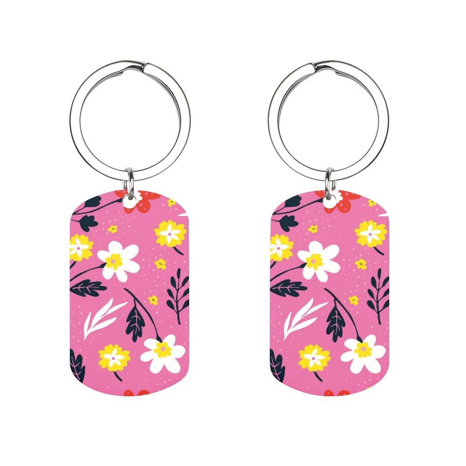 Metal Keychain 3.1×1.1in Material Solid Smooth No Trace Arc Design Used ...