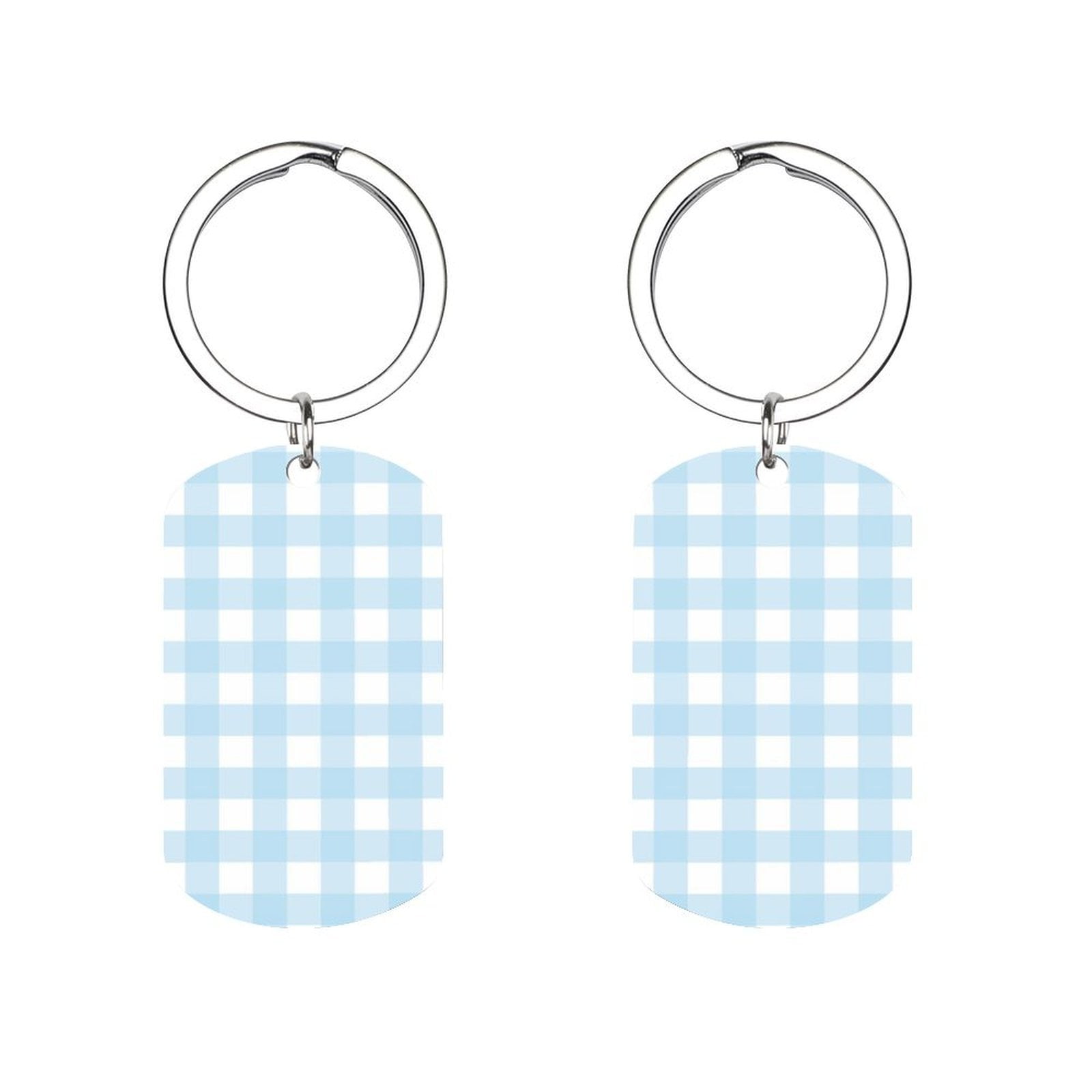 Metal Keychain 3.1×1.1in Material Solid Smooth No Trace Arc Design Used ...