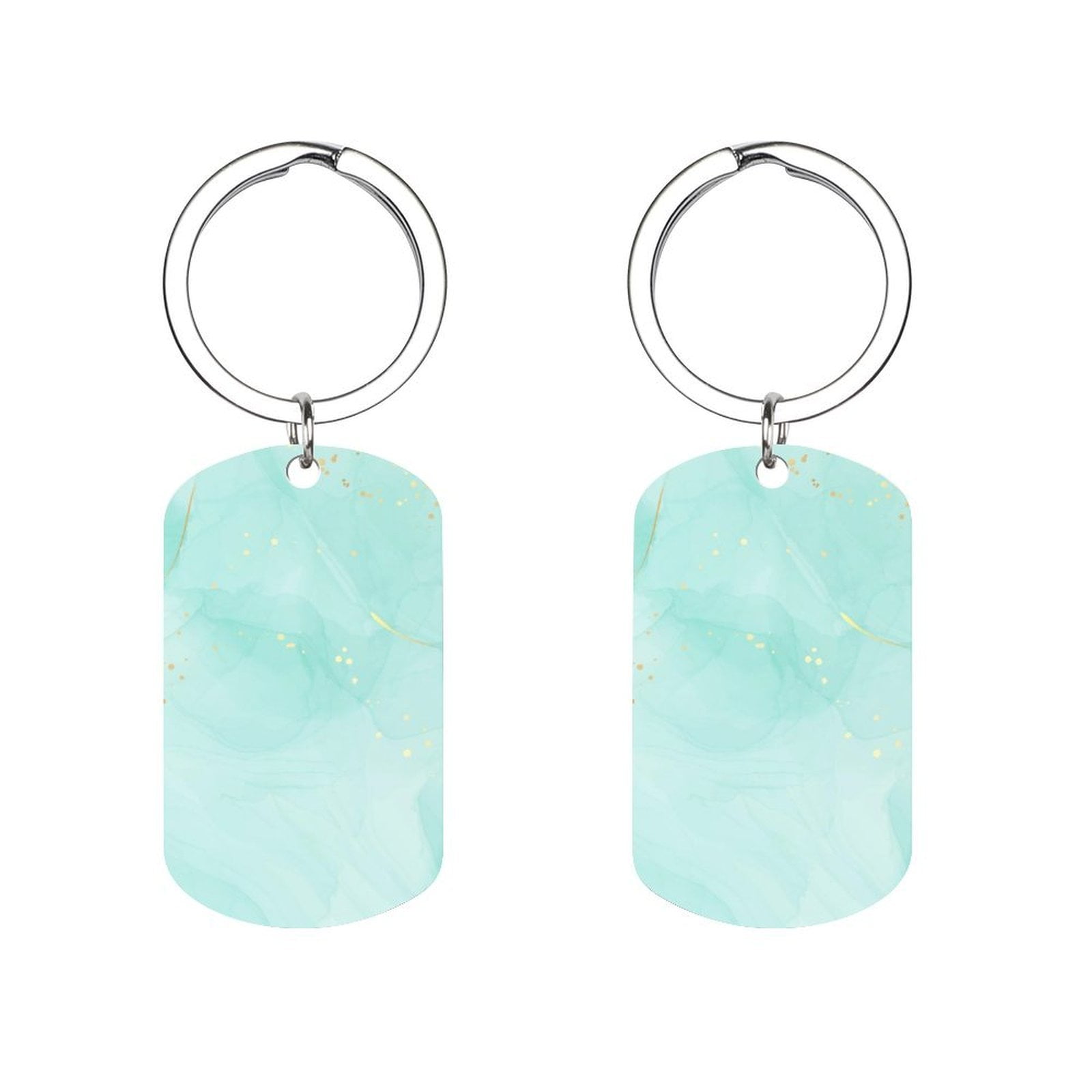 Metal Keychain 3.1×1.1in Material Solid Smooth No Trace Arc Design Used ...