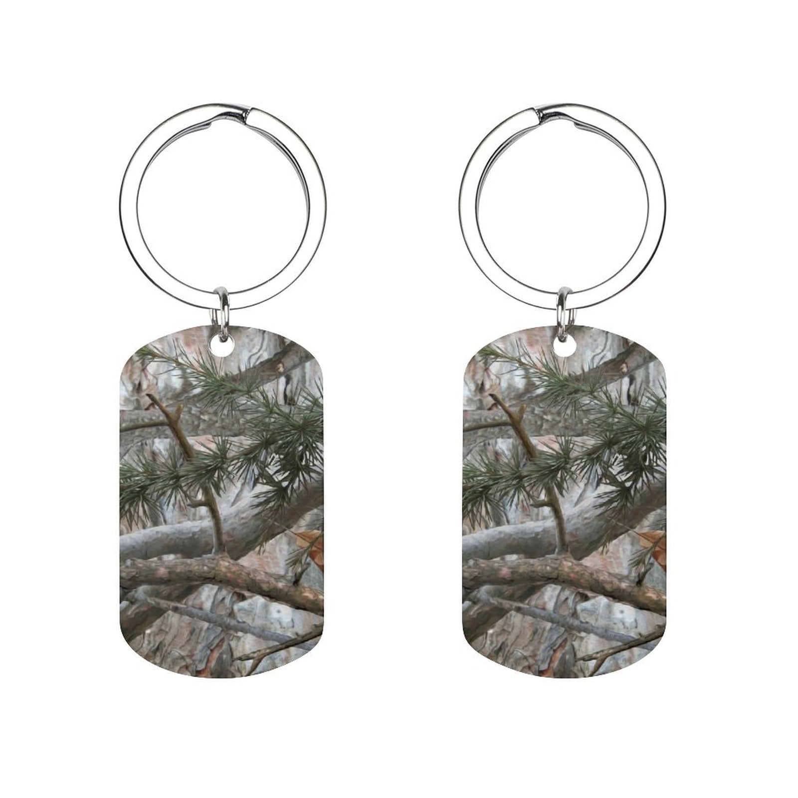 Metal Keychain 3.1×1.1in Material Solid Smooth No Trace Arc Design Used ...