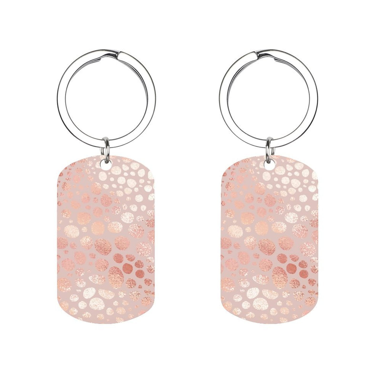 Metal Keychain 3.1×1.1in Material Solid Smooth No Trace Arc Design Used ...