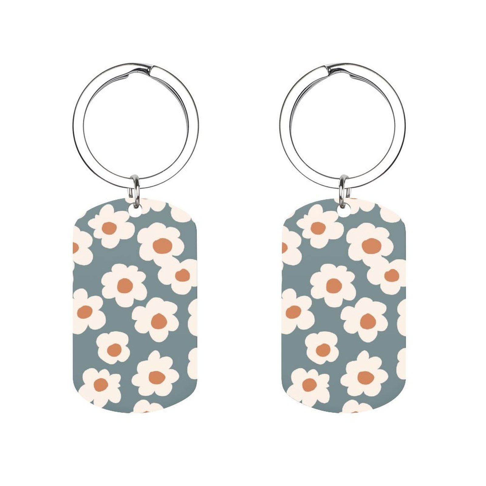 Metal Keychain 3.1×1.1in Material Solid Smooth No Trace Arc Design Used ...