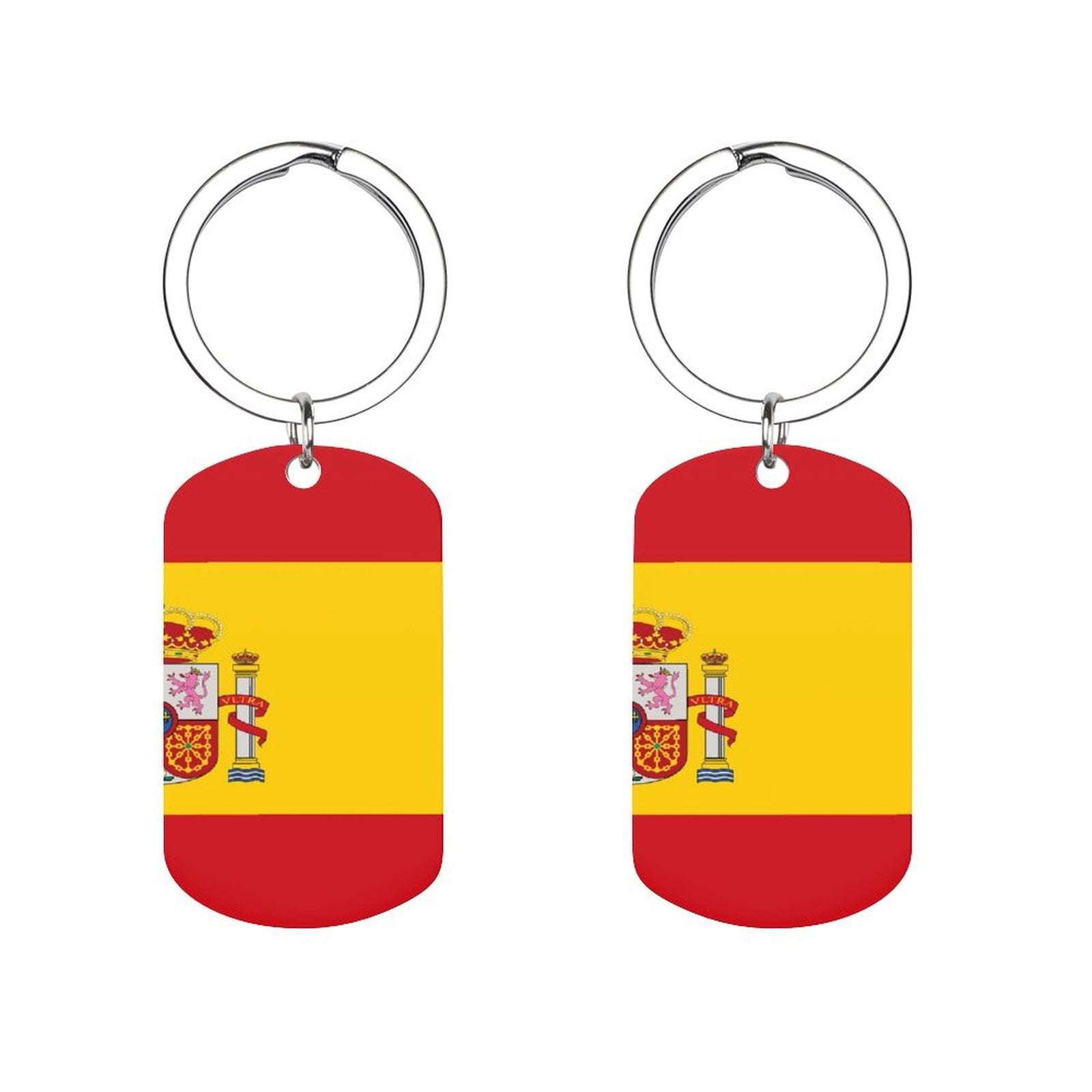 Metal Keychain 3.1×1.1in Material Solid Smooth No Trace Arc Design Used ...