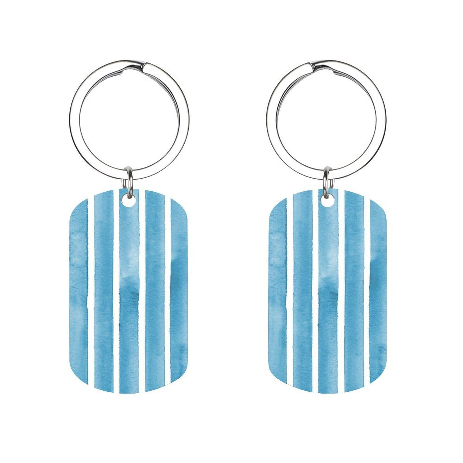 Metal Keychain 3.1×1.1in Material Solid Smooth No Trace Arc Design Used ...