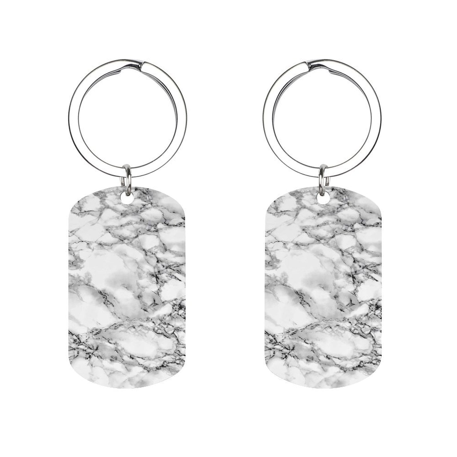 Metal Keychain 3.1×1.1in Material Solid Smooth No Trace Arc Design Used ...