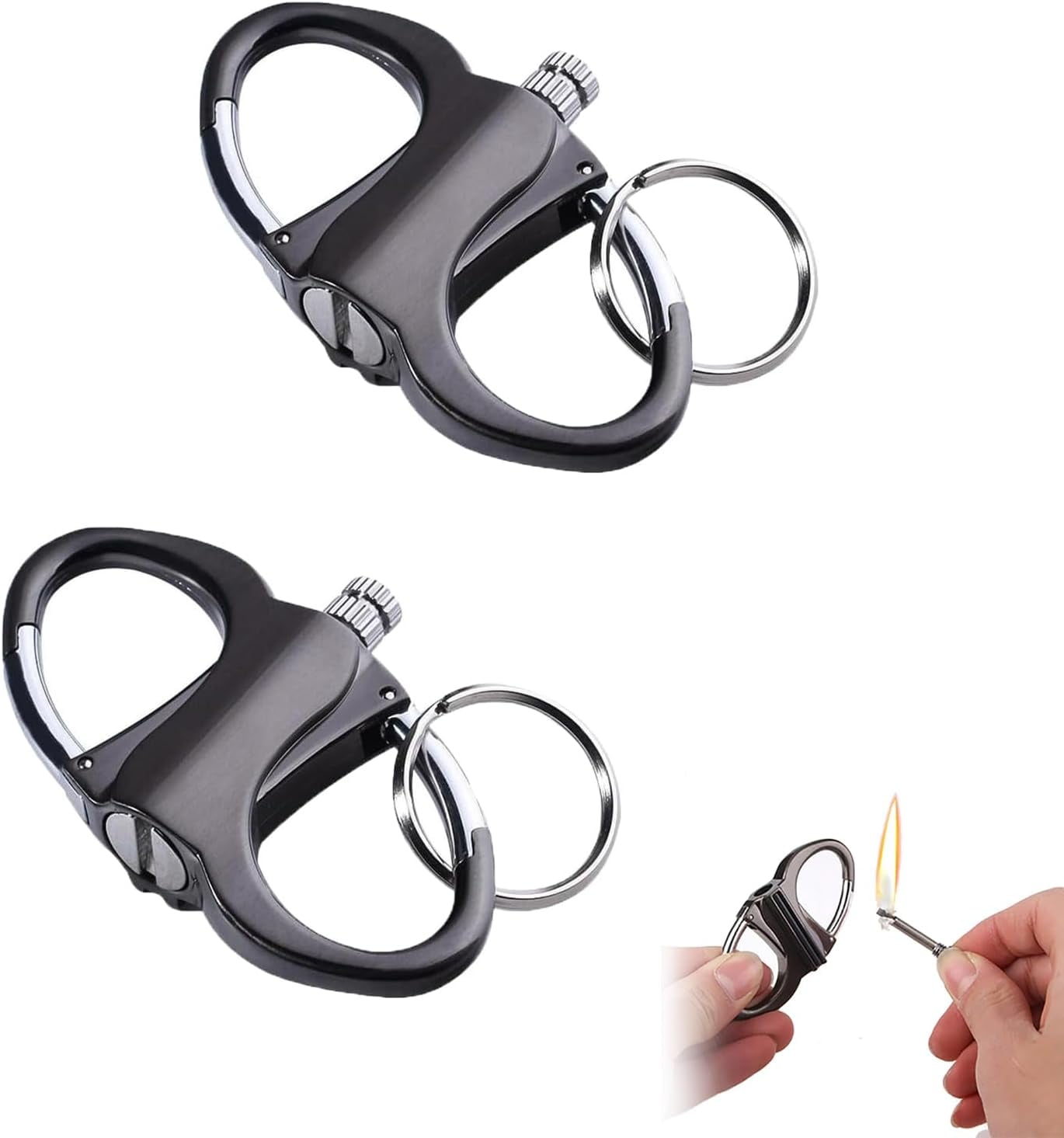 Metal Keychain Lighter, 2025 New Lighter Key Chain, Fire Starter Key ...