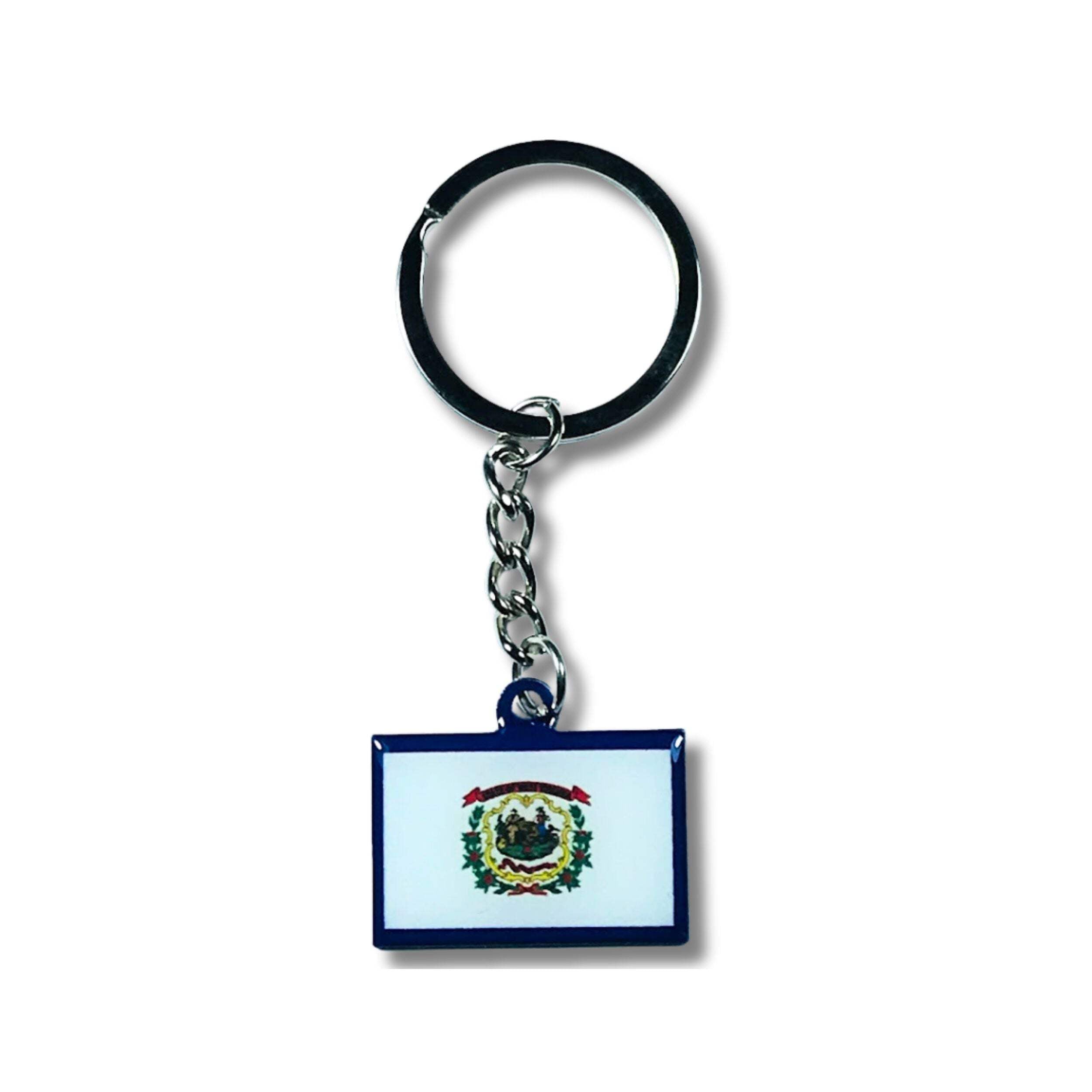 Metal Keychain - State Flag West Virginia- USA | 1.18-Inch (3 cm ...