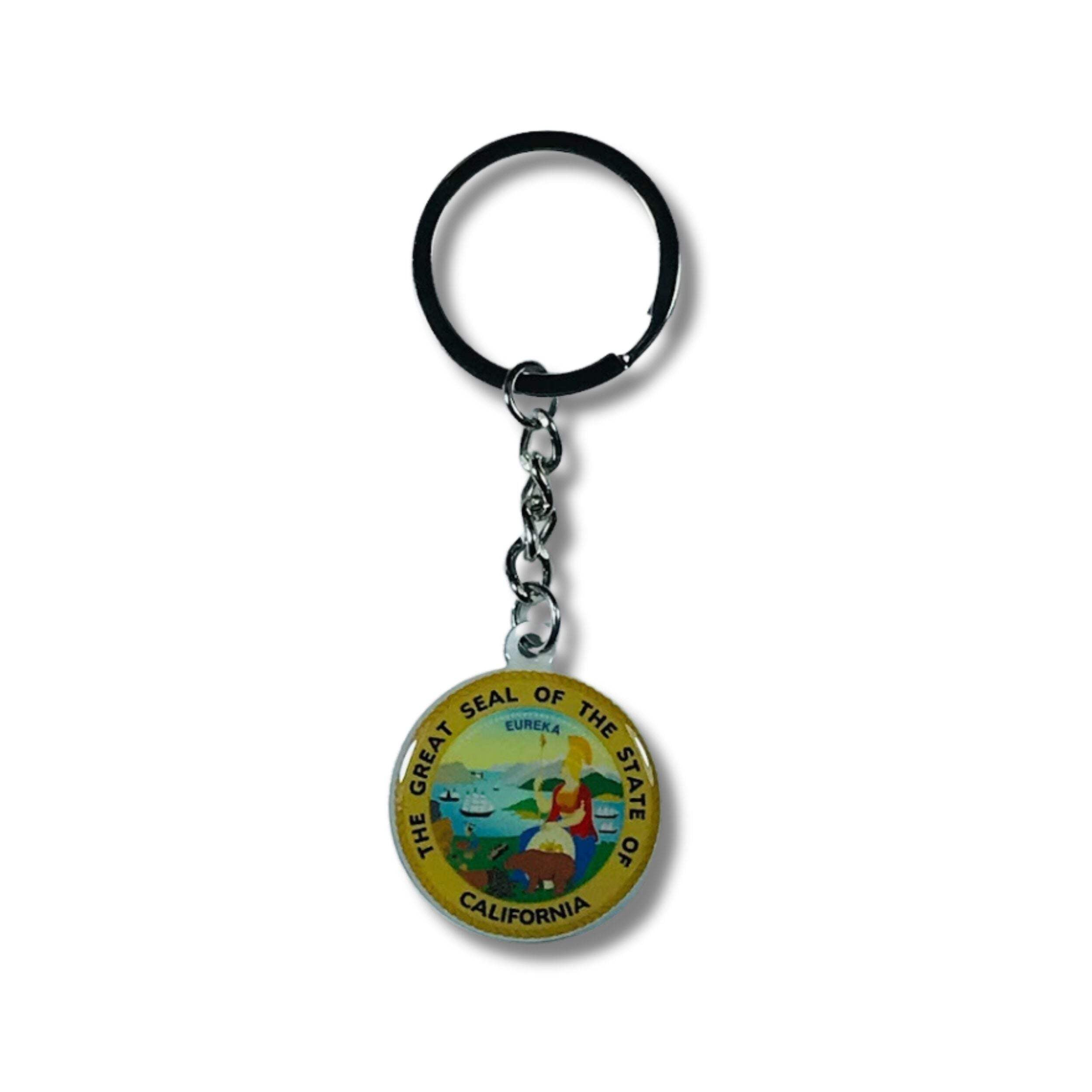 Metal Keychain - State Seal California - USA | 1.18-Inch (3 cm ...