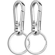 Compact Key Chain Organizer With Leather Strap, Smart Key Ring Holds 8 ...