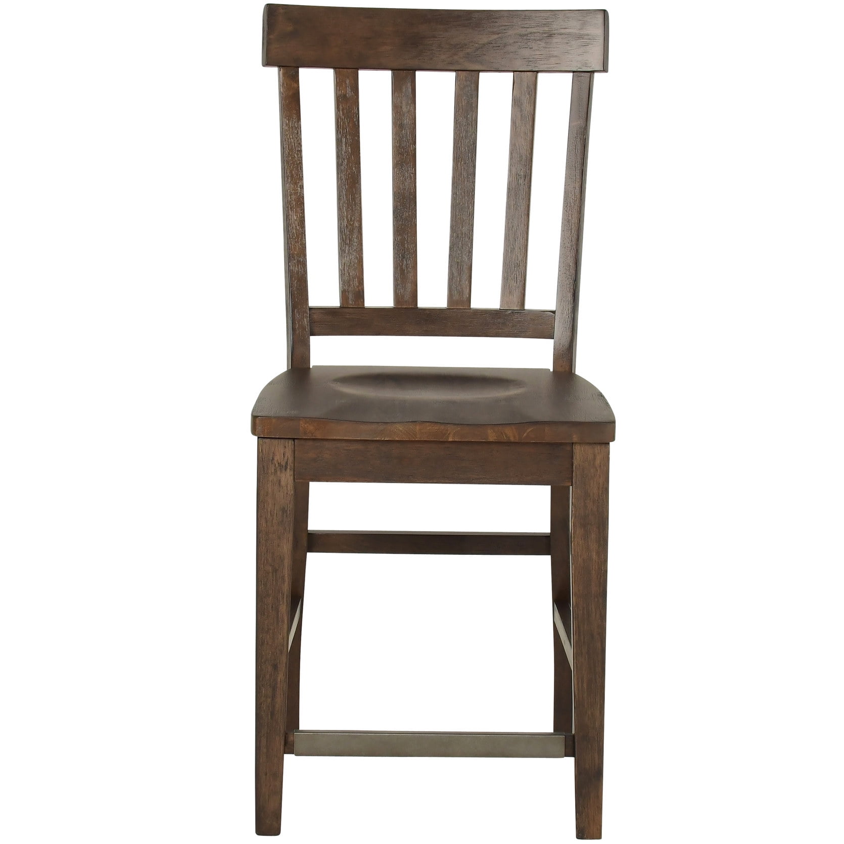 Metal Kick Plate | Solid Rubberwood Counter Chairs | Dark Oak Finish ...