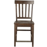 Metal Kick Plate | Solid Rubberwood Counter Chairs | Dark Oak Finish ...