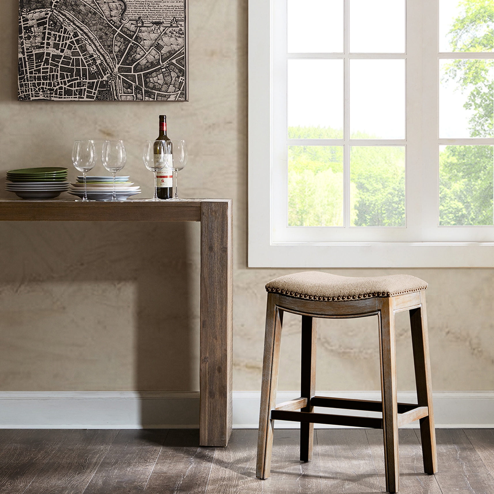 Metal Kick Plate and Foam Stool / Practical Counter Seating - Walmart.com