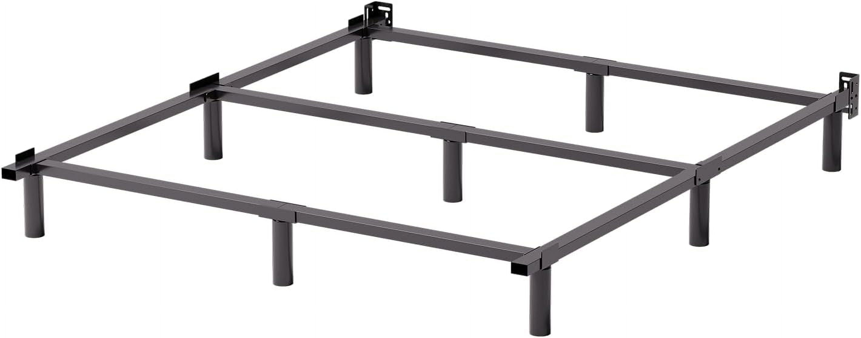 Metal King Bed Frame, 7 Inch Hith Bed Base Support for Box Spring and ...