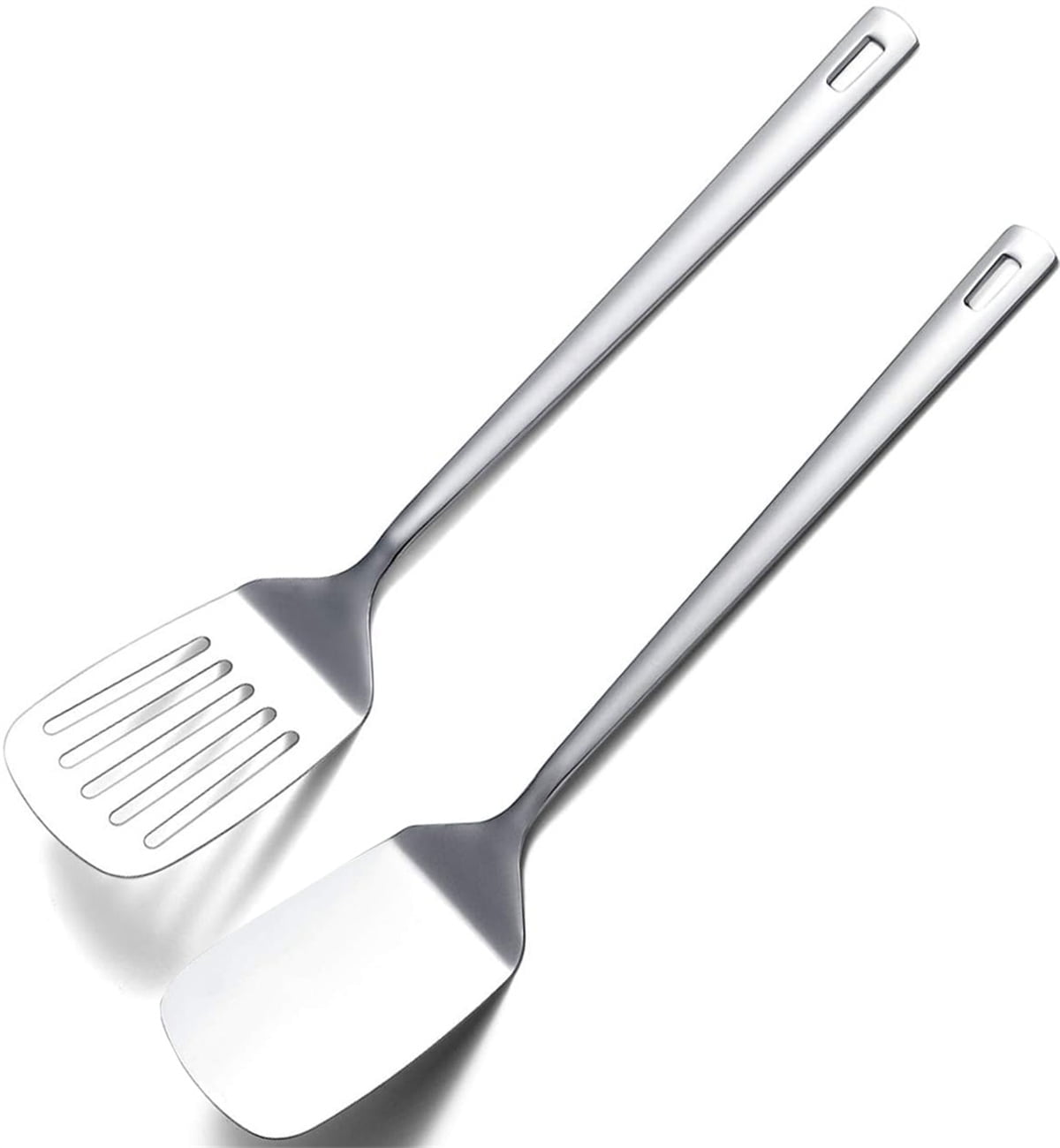Metal Kitchen Spatula for Cooking,Happon 2 Pack Stainless Steel Spatula ...