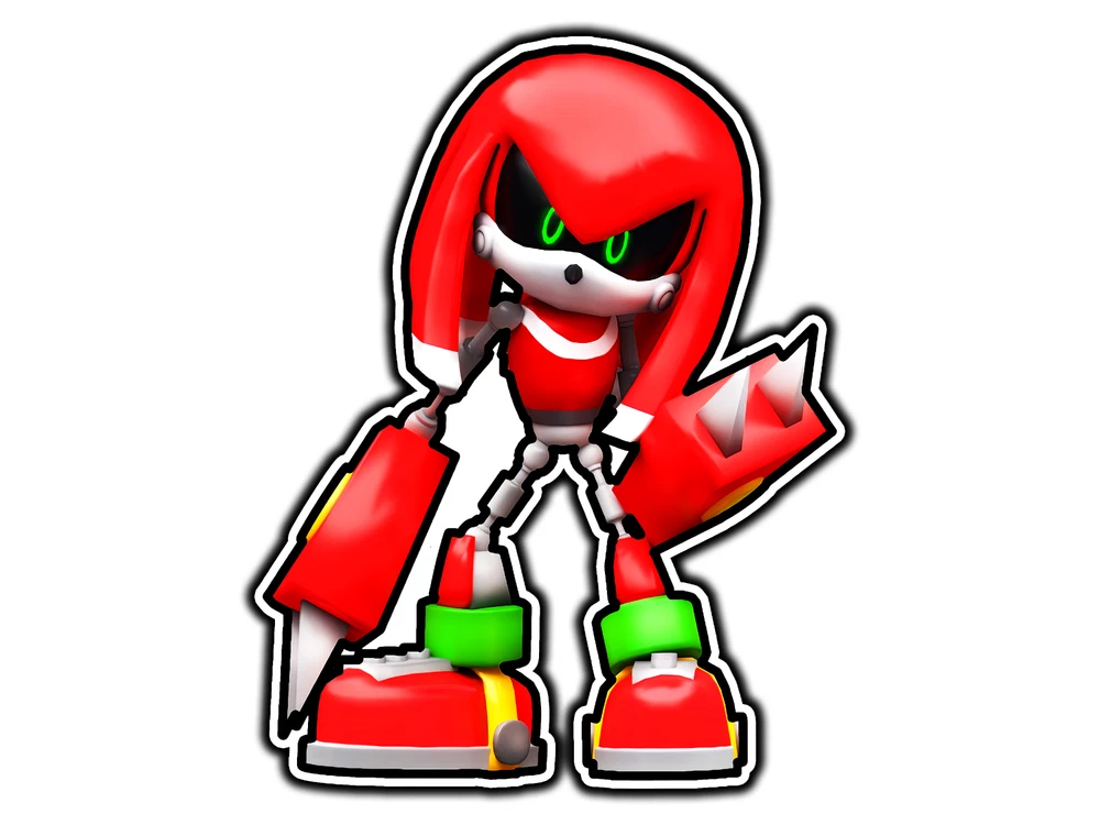Metal Knuckles Sticker Sonic & Friends Sticker Cartoon Sticker, Phone ...