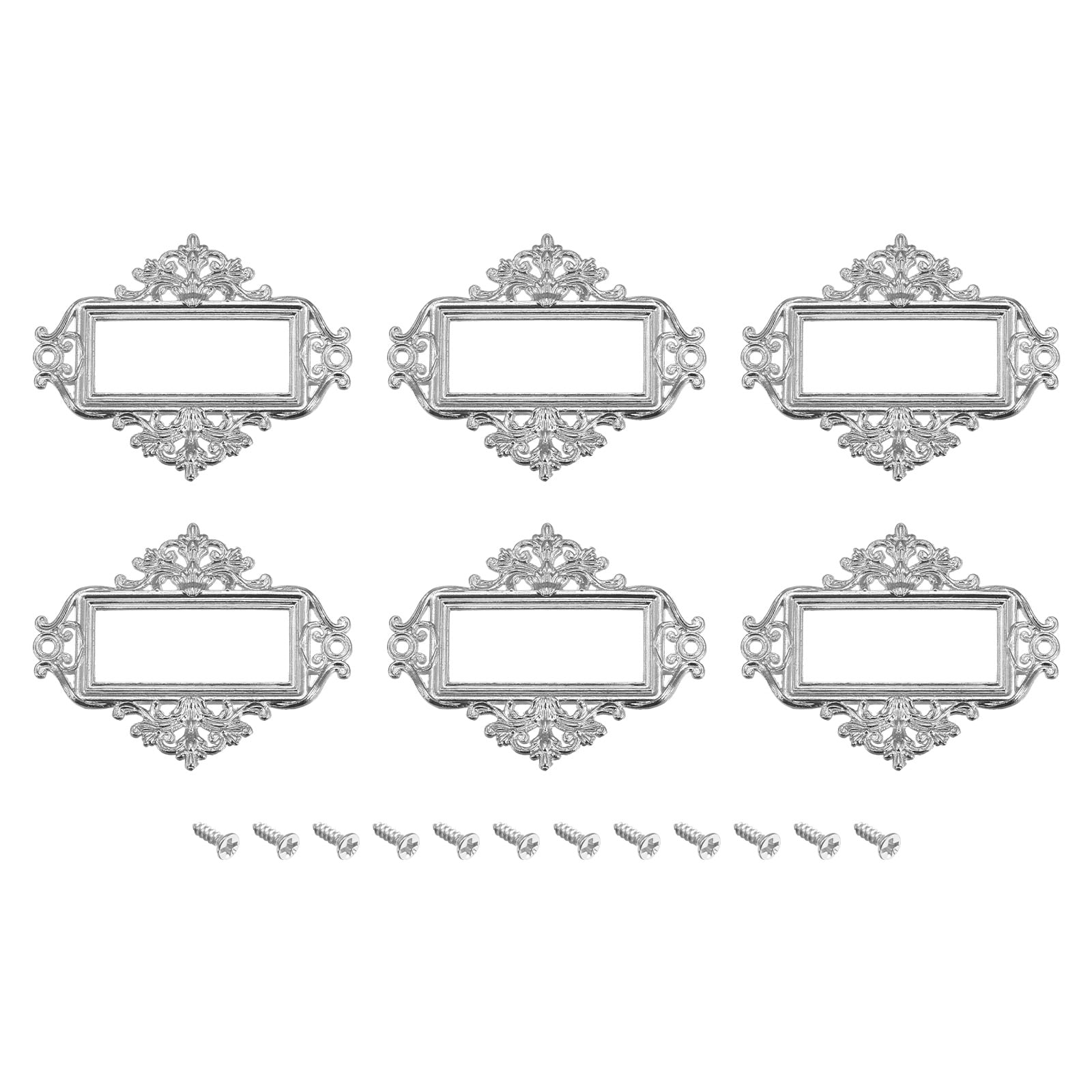 Metal Label Holders, 55x43mm Name Card Tag Frames for File Drawer ...