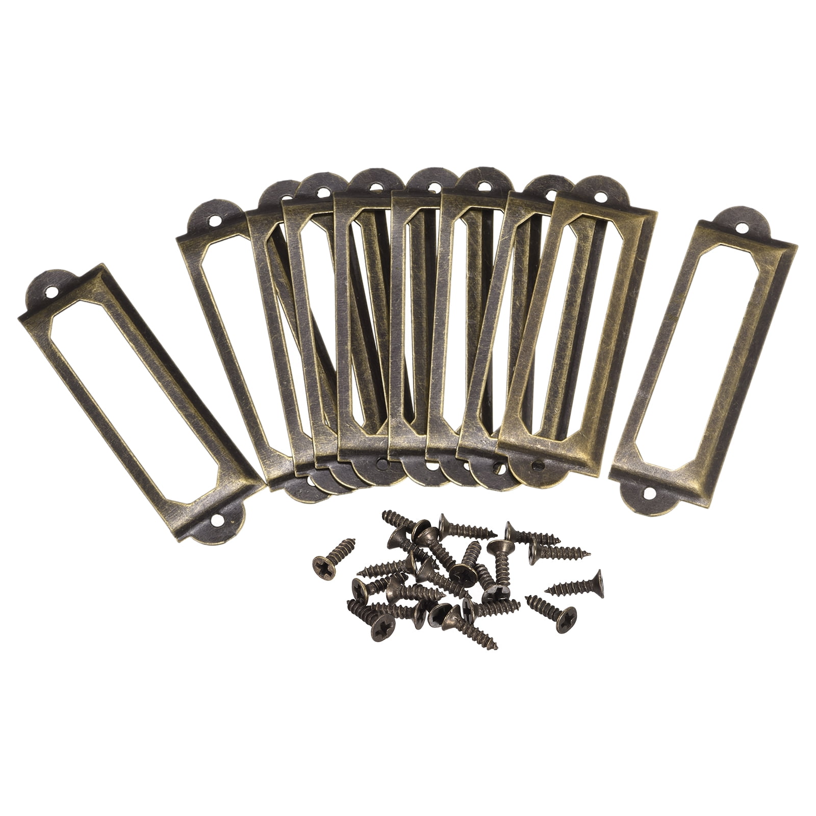 Metal Label Holders, 60x17mm 10Pack File Name Card Tag Label Frame ...