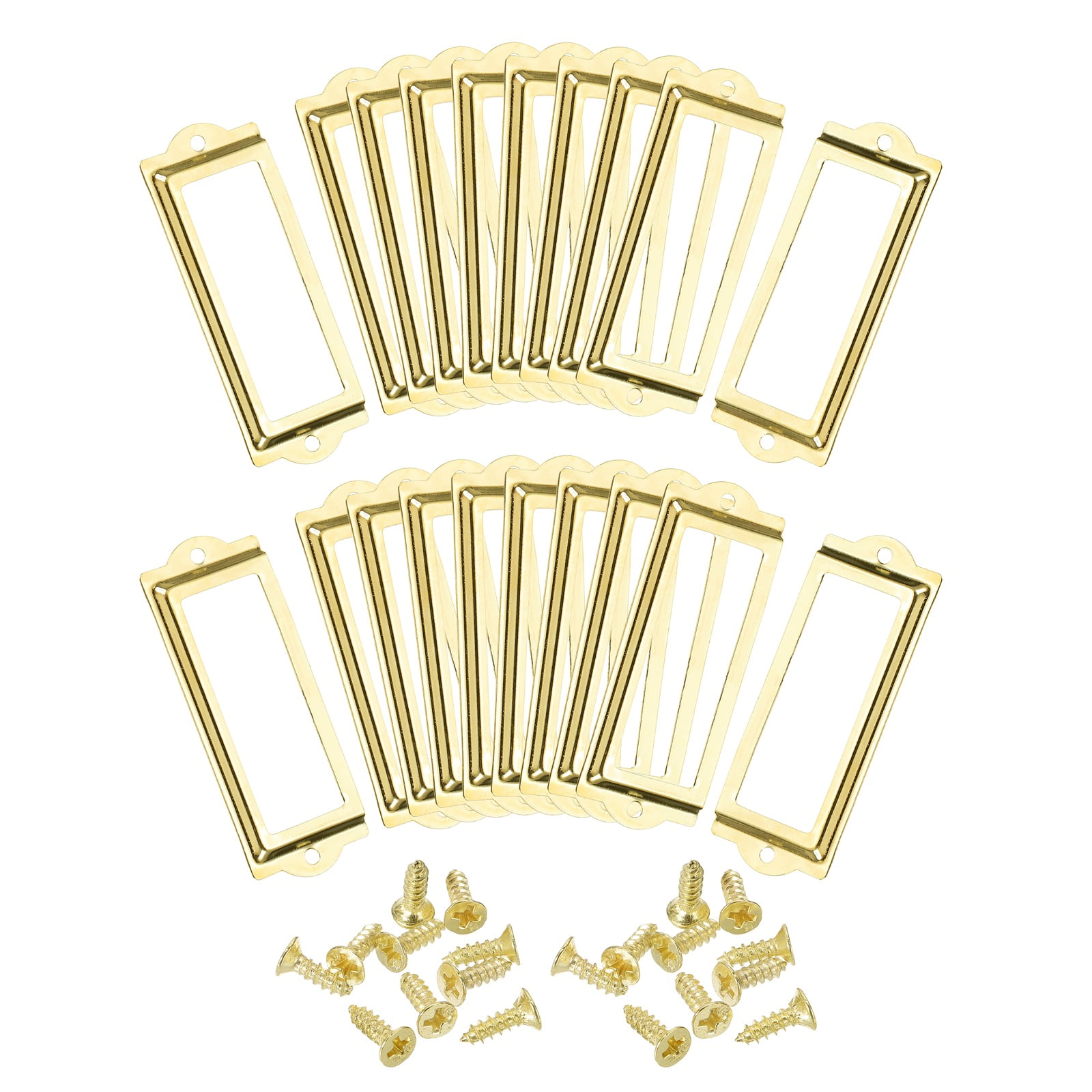 Metal Label Holders, 83x30mm 40Pack File Name Card Tag Label Frame ...