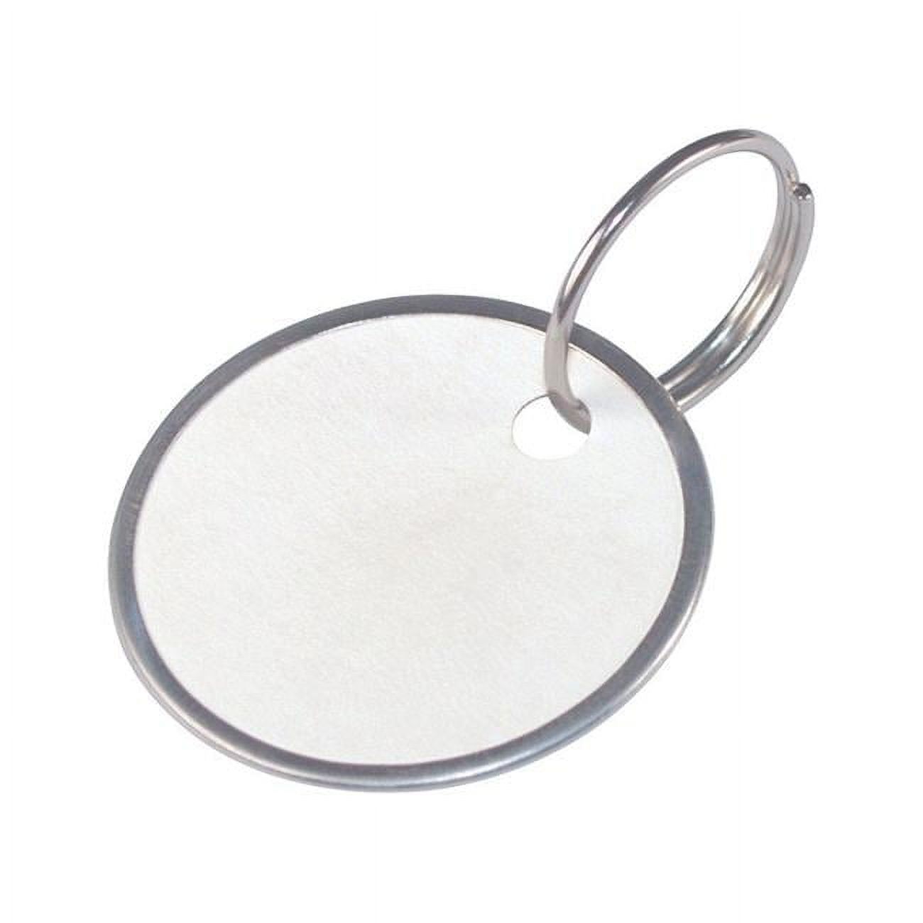 Metal Labeling with ID Key Ring, White - Pack of 5 - Walmart.com