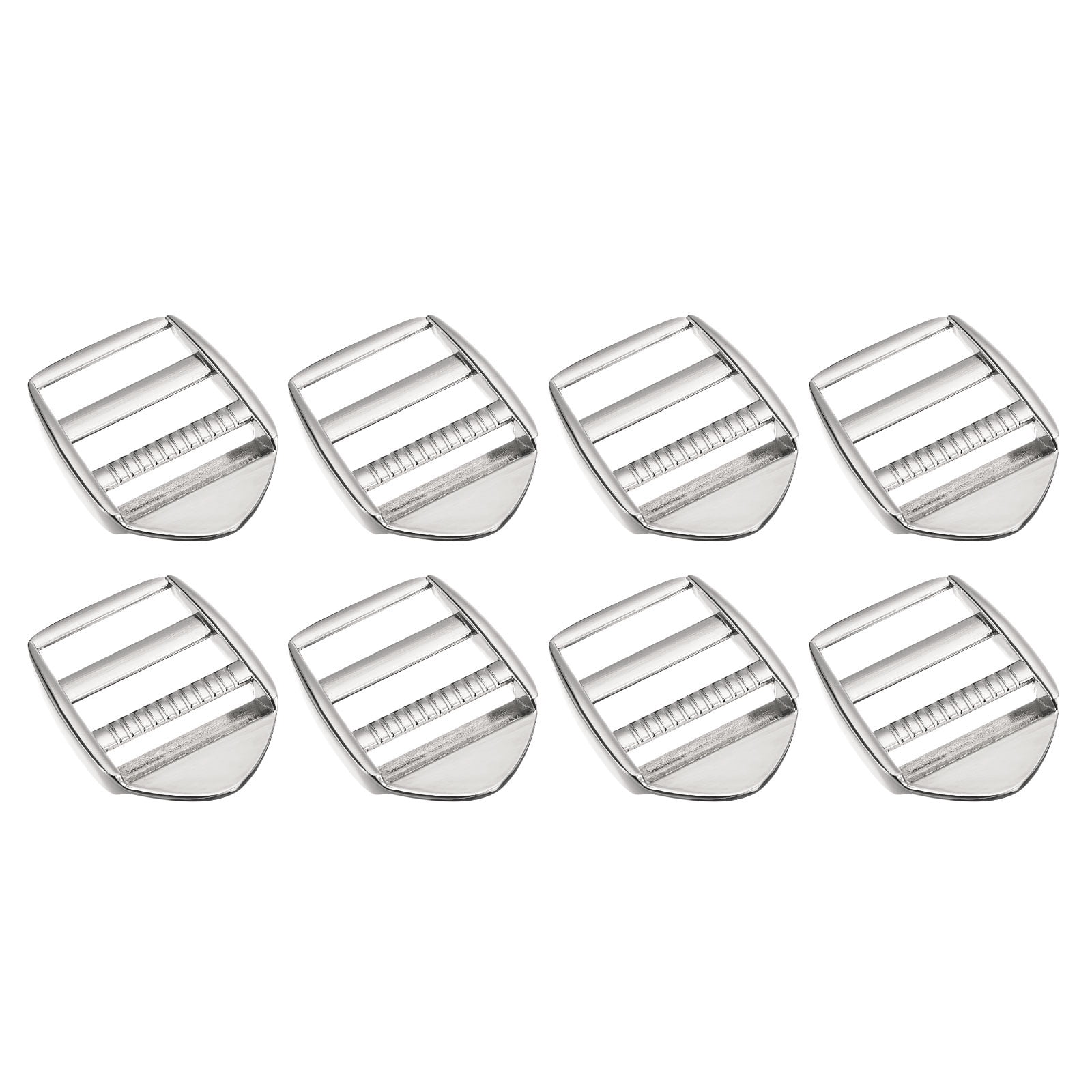 Metal Ladder Buckle Slider Tri-Glider, 8 Pack 25mm Inner Size, Silver ...