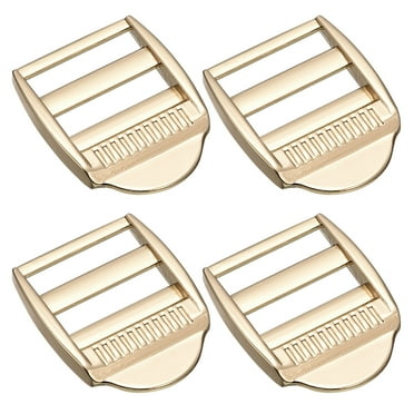 Metal Ladder Buckle Slider Tri-Glider Metal Adjustable Buckles, 4 Pack ...
