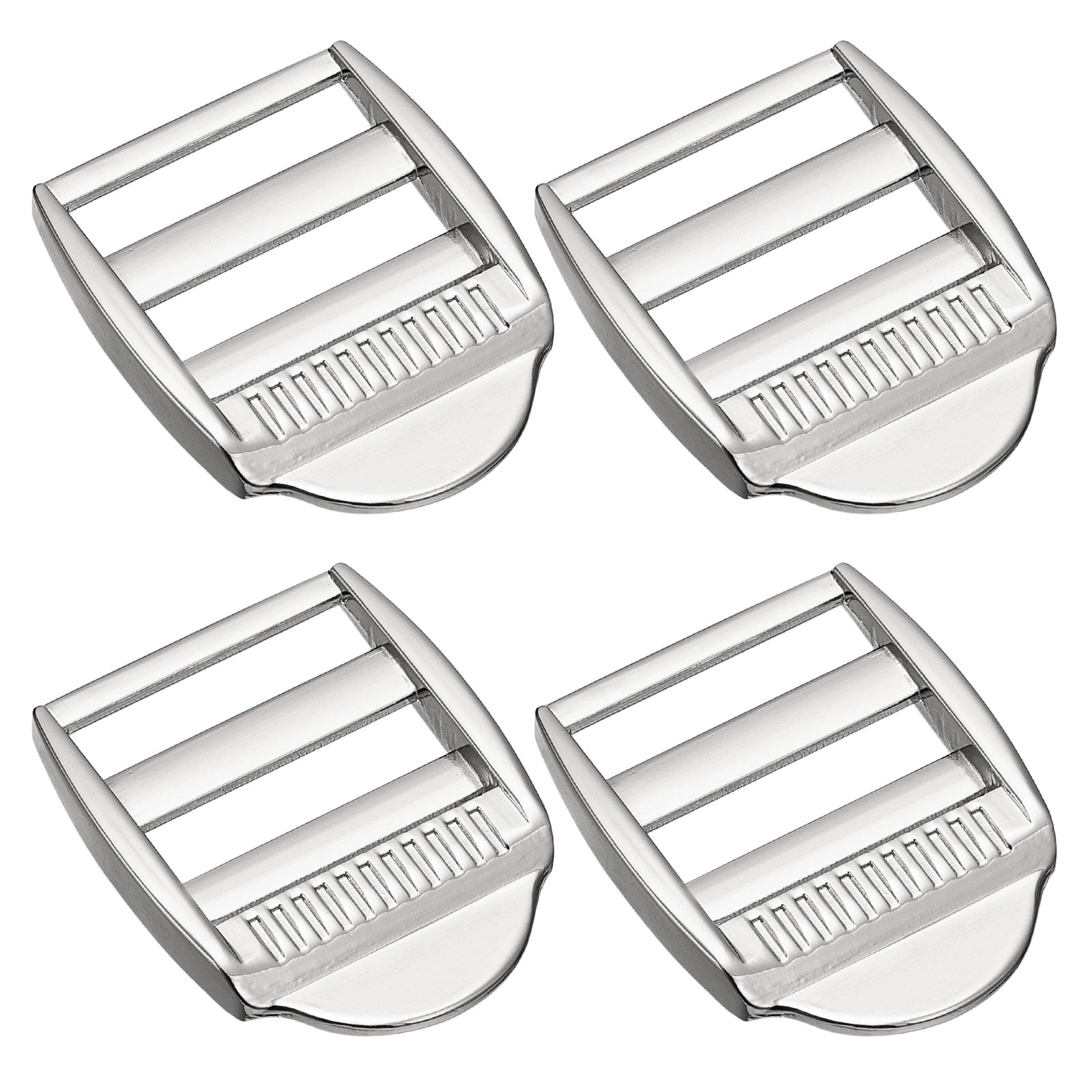 Metal Ladder Buckle Slider Tri-Glider Metal Adjustable Buckles, 4 Pack ...