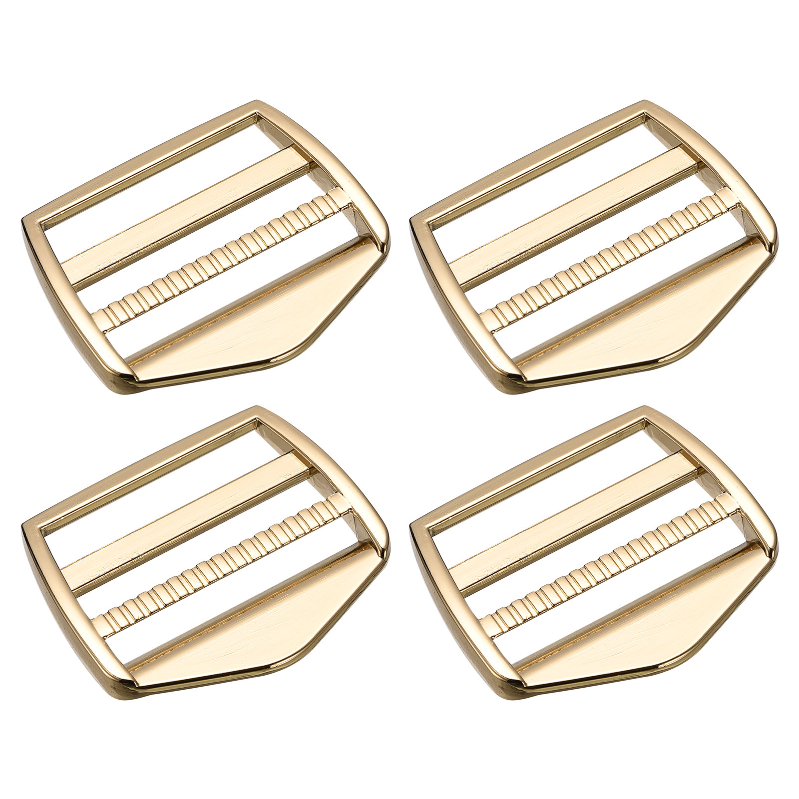 Metal Ladder Buckle Slider Tri-Glider Metal Adjustable Buckles, 4 Pack ...