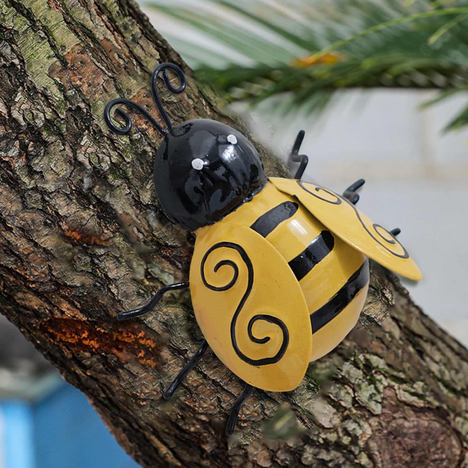 Metal Ladybugs Wall Art Outdoor Decor - 3D Cute Ladybirds Sculptures ...