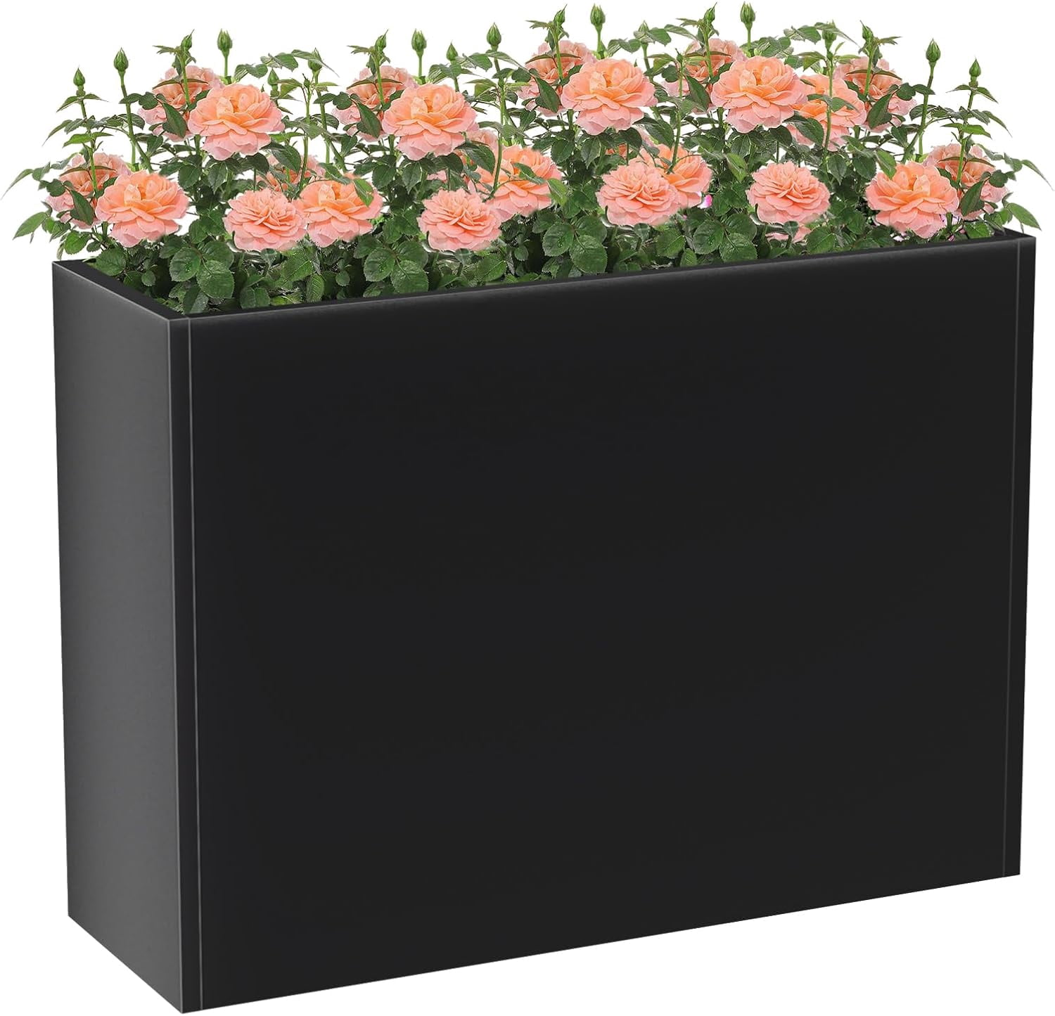 Metal Large Planter Box L x W x H Heavy Duty Tall Rectangle Outdoor ...