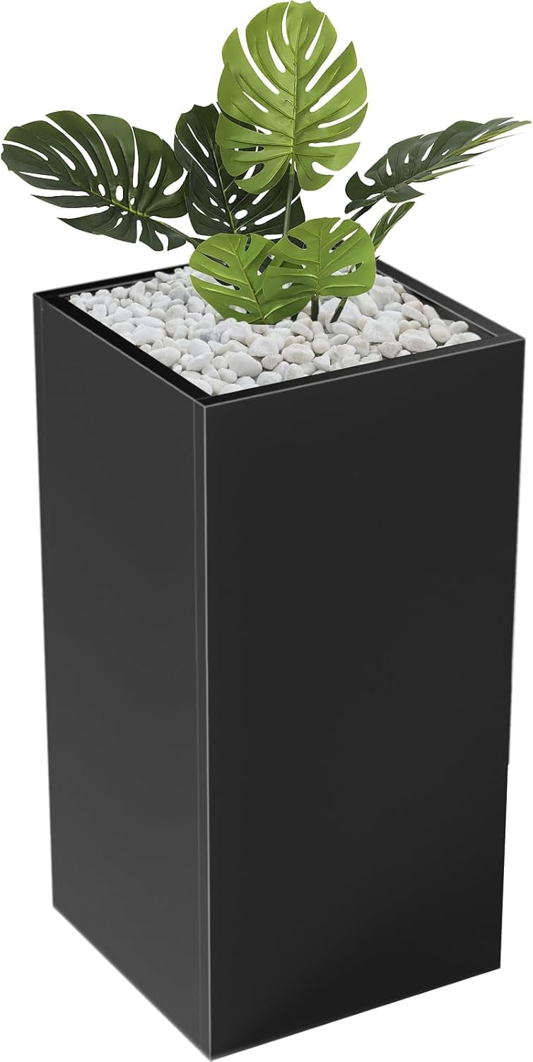 Metal Large Planter Box L x W x H Heavy Duty Tall Rectangle Outdoor ...