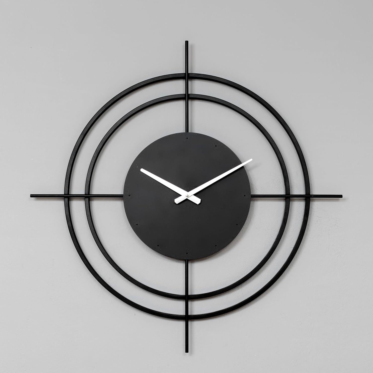 Metal Large Wall Clock, Rustic Wall Clock, Oversized Farmhouse Wall ...