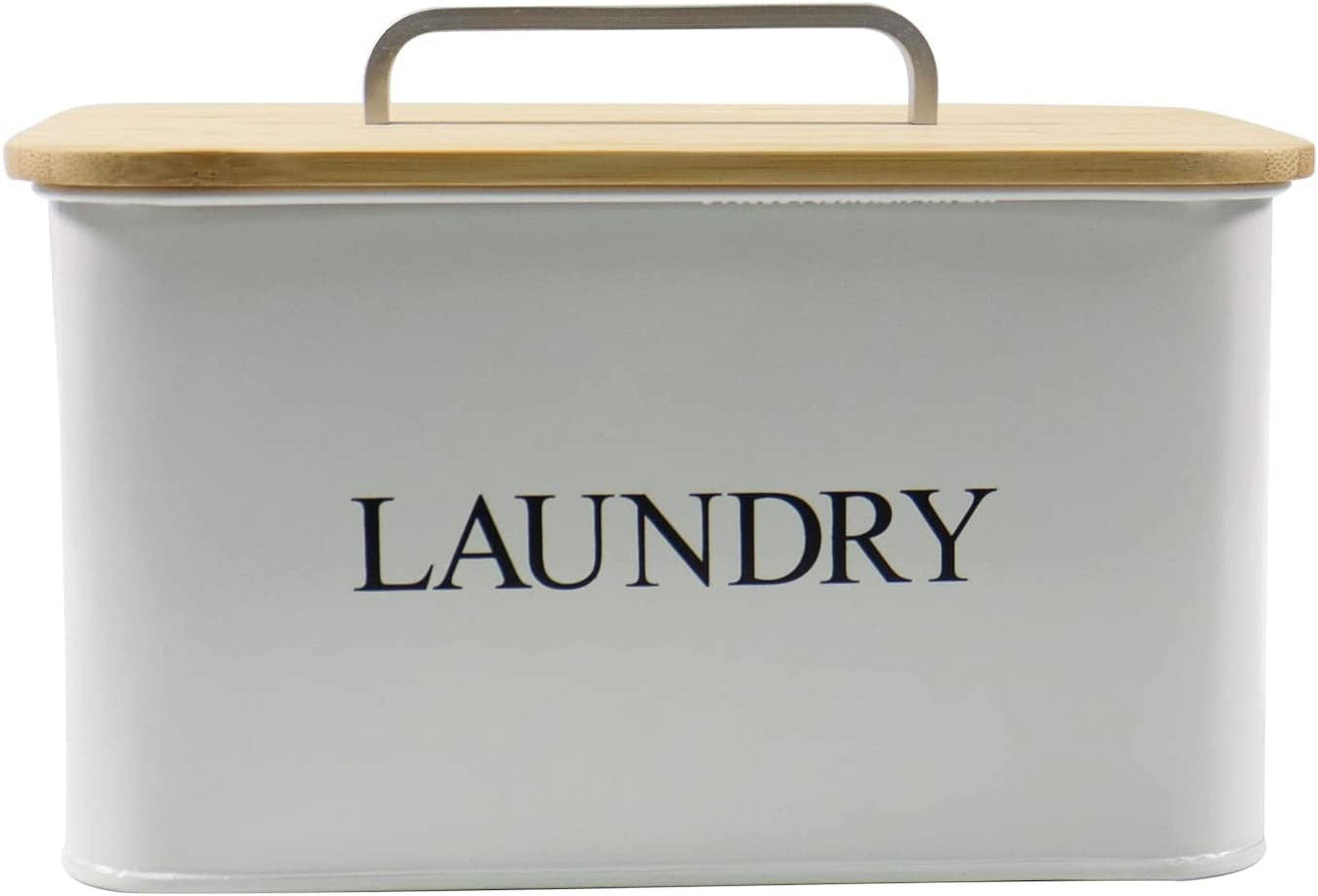 Metal Laundry Powder Tin,Laundry Detergent Powder Storage Box,Washing ...