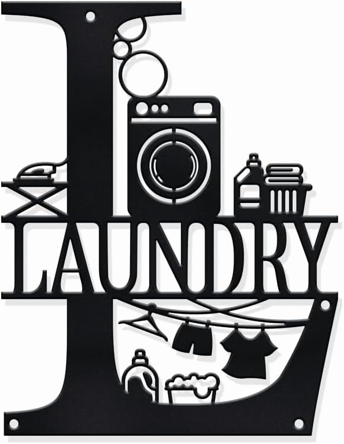 Metal Laundry Room Decor 9.4x7.3 Inch Laundry Room Sign Vintage Metal ...