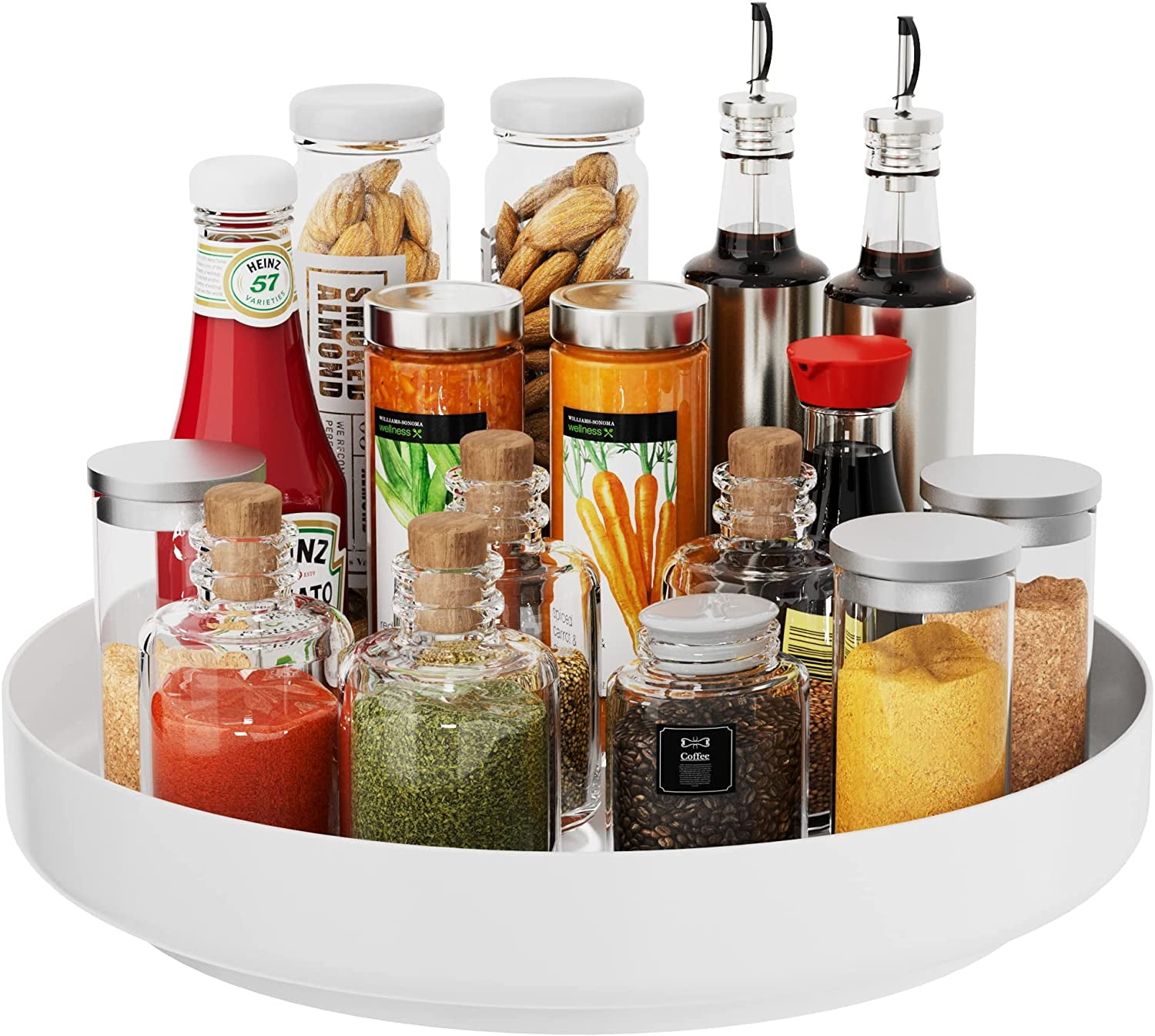 Metal Lazy Susan Turntable Organizer for Cabinet Storage Kitchen ...