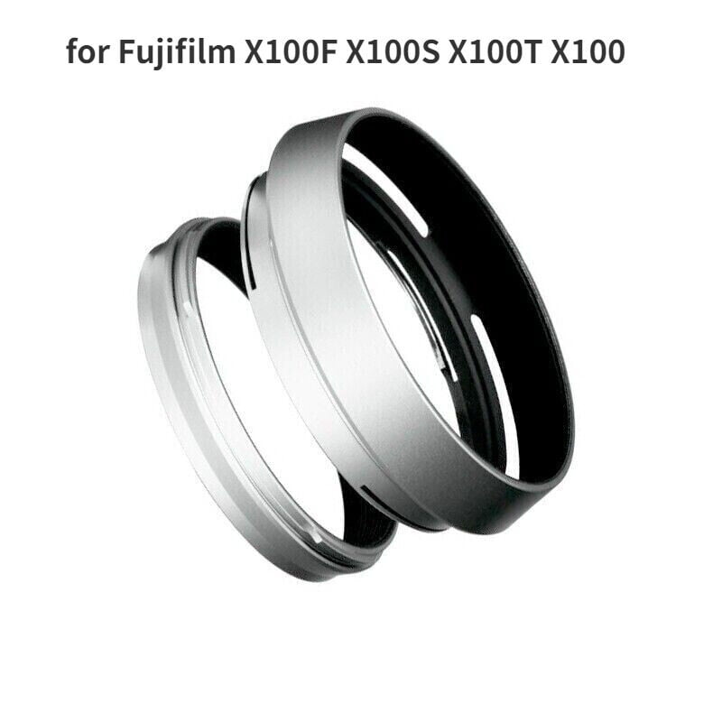 Metal Lens Hood + 49mm Thread Adapter Ring for Fujifilm X100F X100S ...