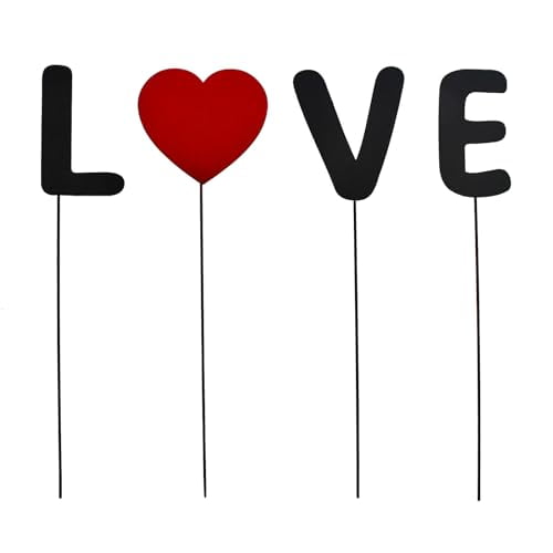 Metal Letter Garden Stakes Welcome Home Love Yard Sign Plant Pot Decor ...