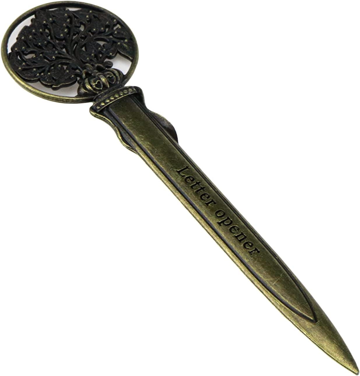 Metal Letter Opener,Bronze Metal Plated Envelope Opener Hand Envelope ...