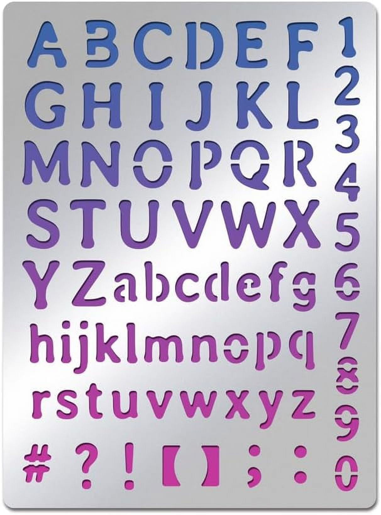 Metal Letter Stencil A to Z Alphabet & Number & Symbol Templates ...