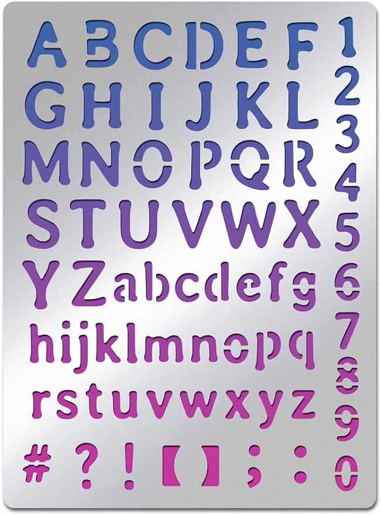 Metal Letter Stencil A to Z Alphabet & Number & Symbol Templates ...
