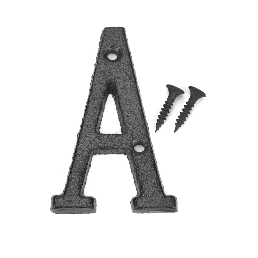 Metal Letters Alphabet Cast Iron Decoration House Sign Doorplate for ...