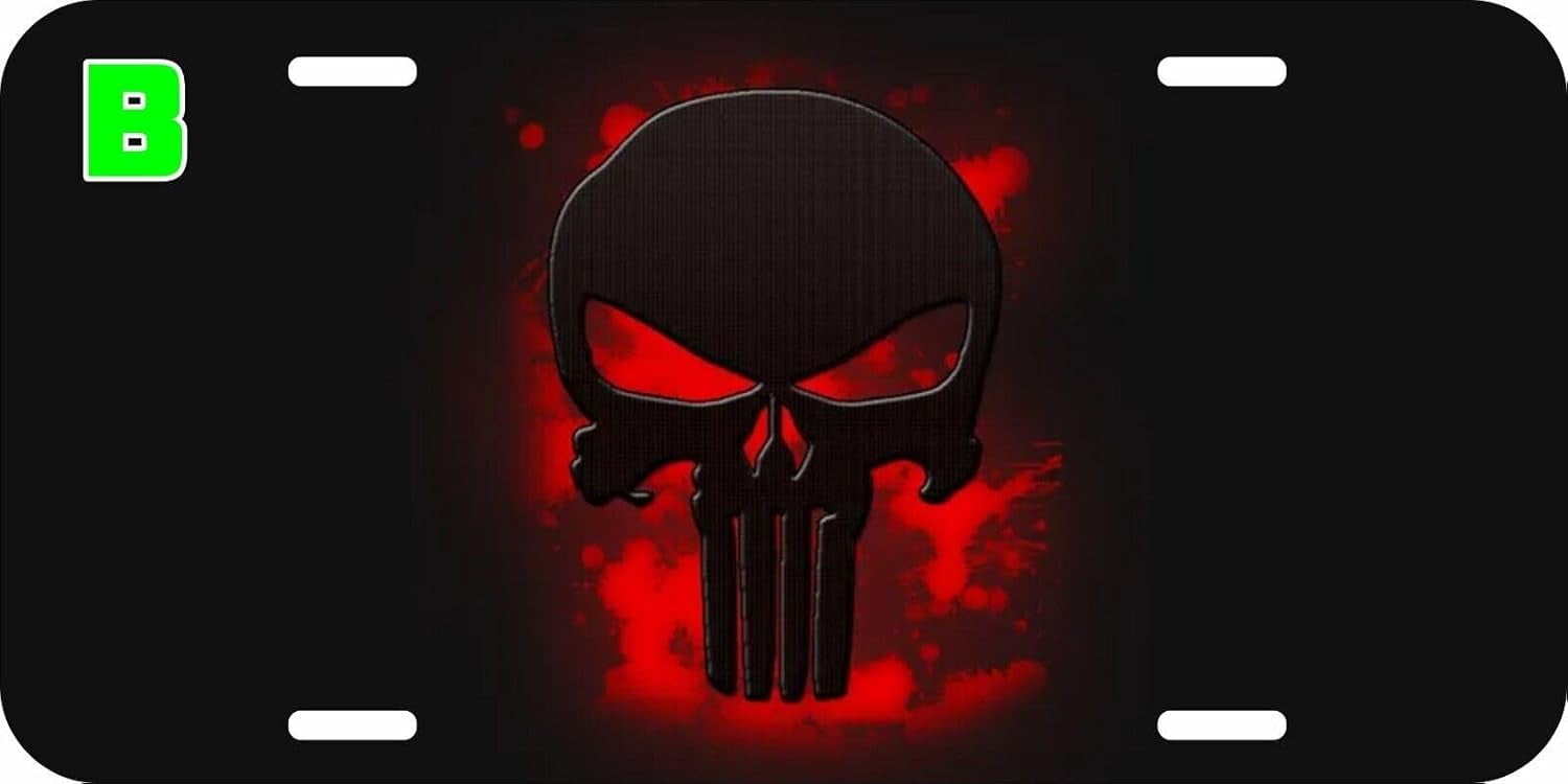 Metal License Plates For Spawn Skull For Punisher For Super Hero Comic ...
